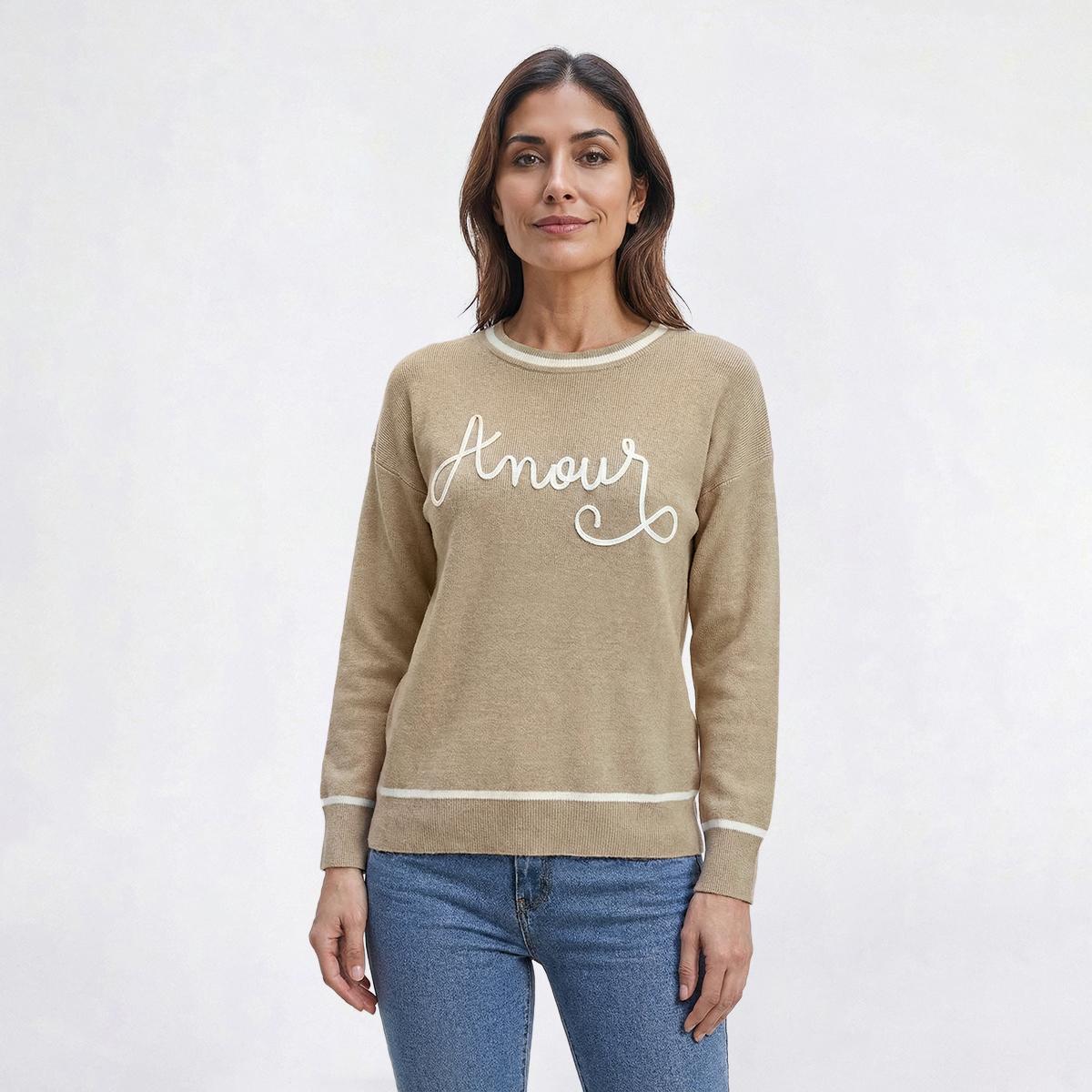 Click here for Womens Rio & Rian Long Sleeve Amour Sweater prices